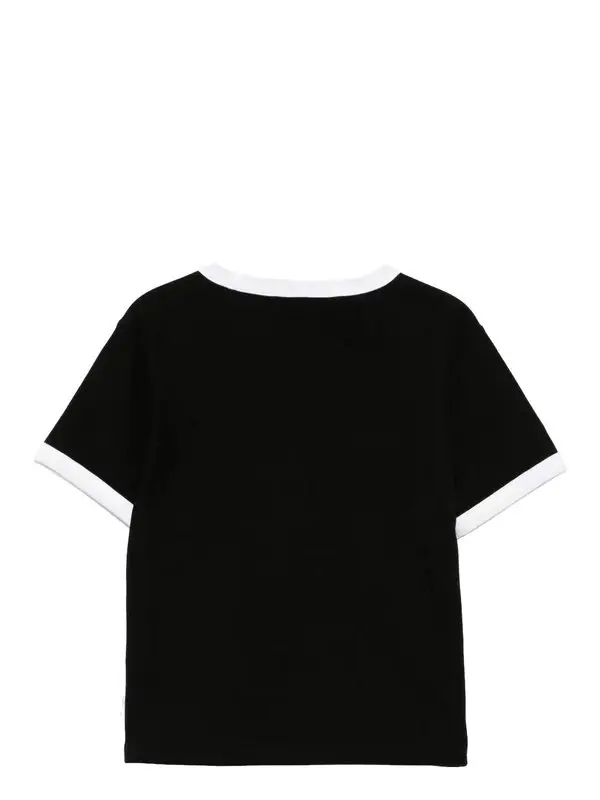CHOCOOLATE Logo-embroidered T-shirt - Black