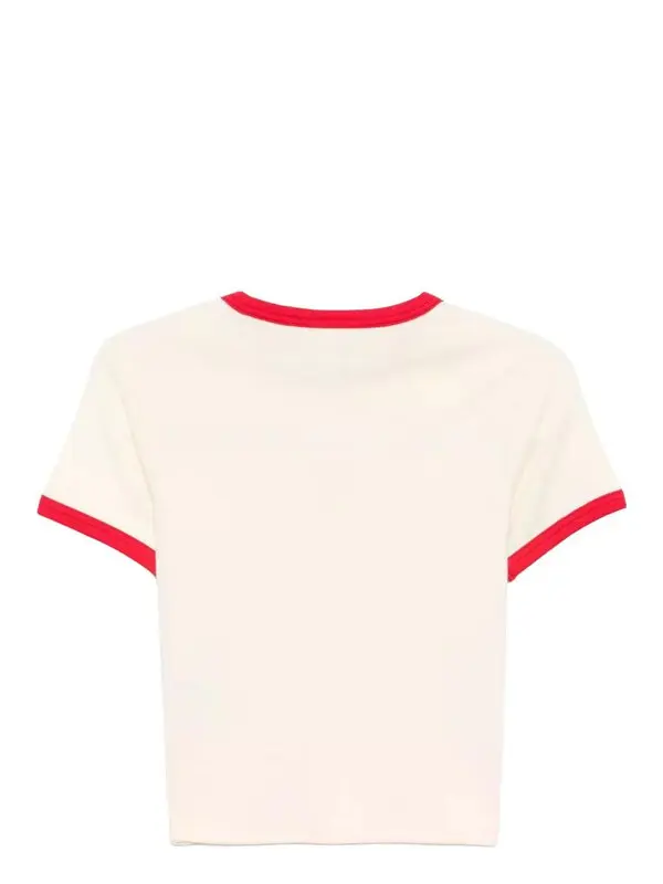 CHOCOOLATE Embroidered Logo T-shirt - Neutrals