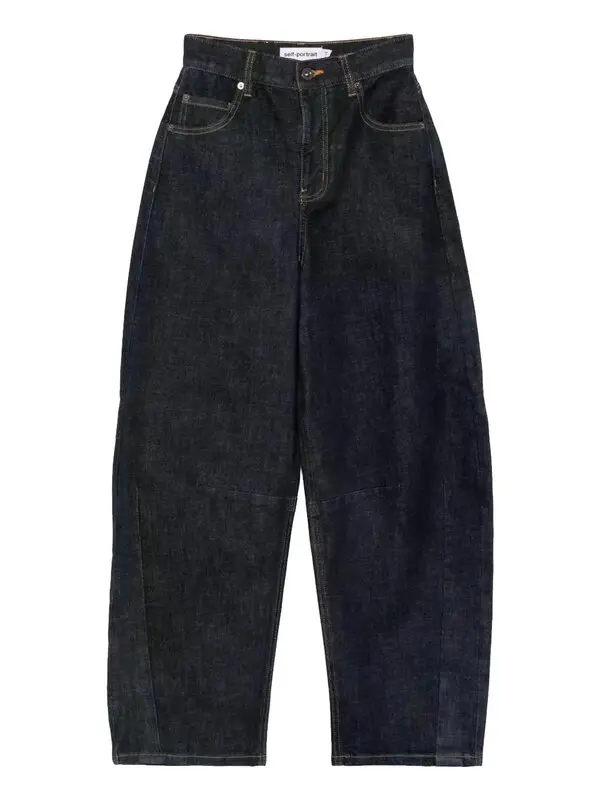 SELF-PORTRAIT High-waisted Jeans - Blue