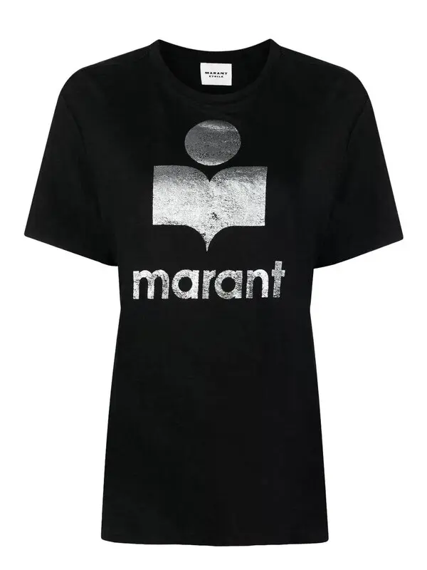 MARANT ETOILE Logo Print T-shirt - Black