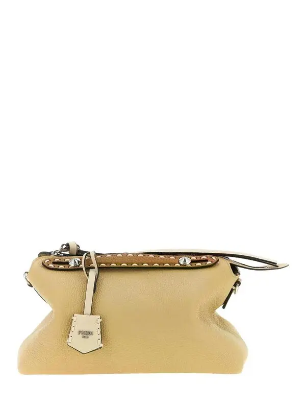 Fendi Leather Tote Bag - Neutrals