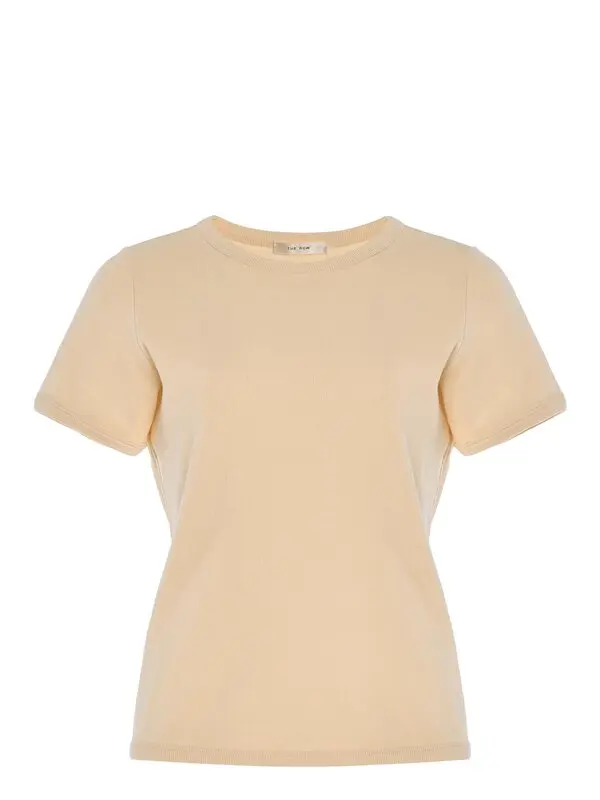 THE ROW Torya Cotton Ribbed T-shirt - Ivory