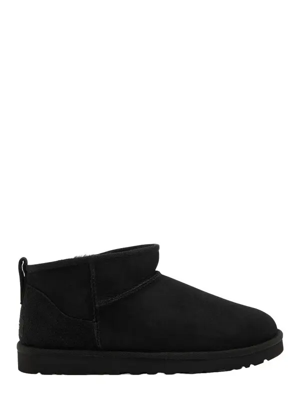 UGG Classic Designer Ultra Mini Suede Ankle Boots Uk11 - Black
