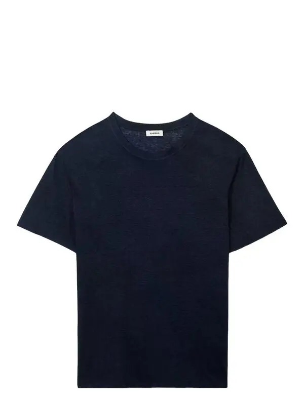 Sandro Certified Linen T-shirt - Blue
