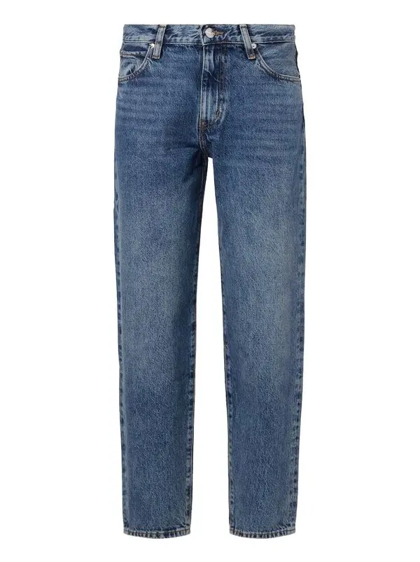 FRAME Mid-rise Barrel-leg Jeans - Blue
