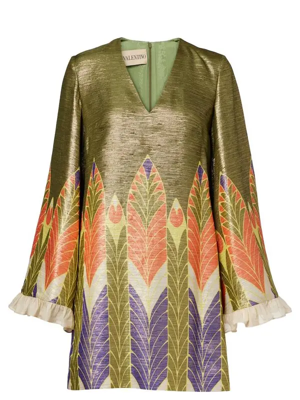 Valentino Garavani Escape Printed Silk-blend Minidress - Multicoloured