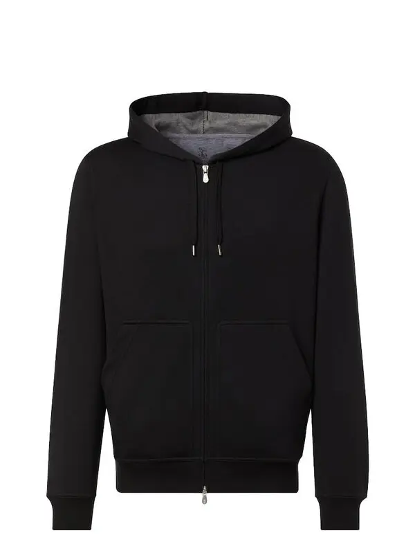 Brunello Cucinelli Cotton-blend Hoodie - Black