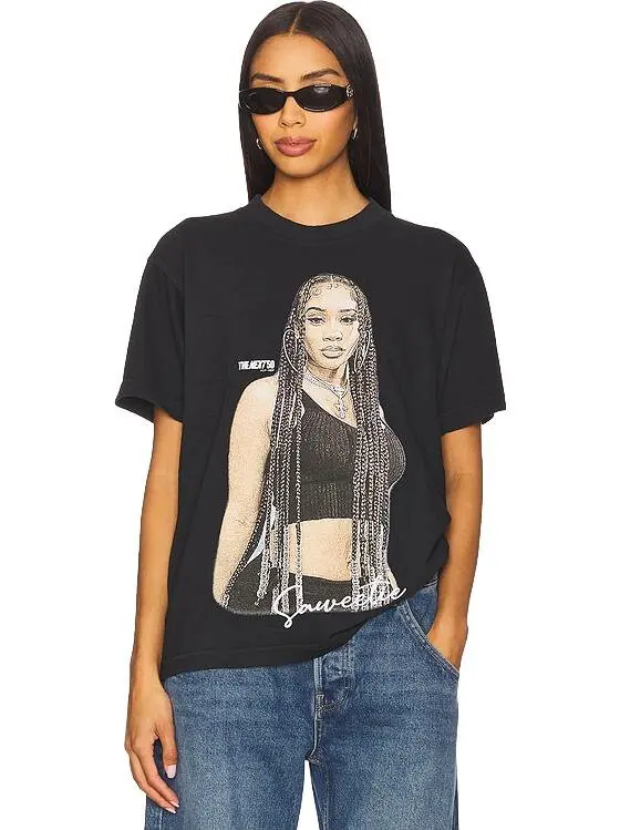 PHILCOS Saweetie Graphic T-shirt - Black