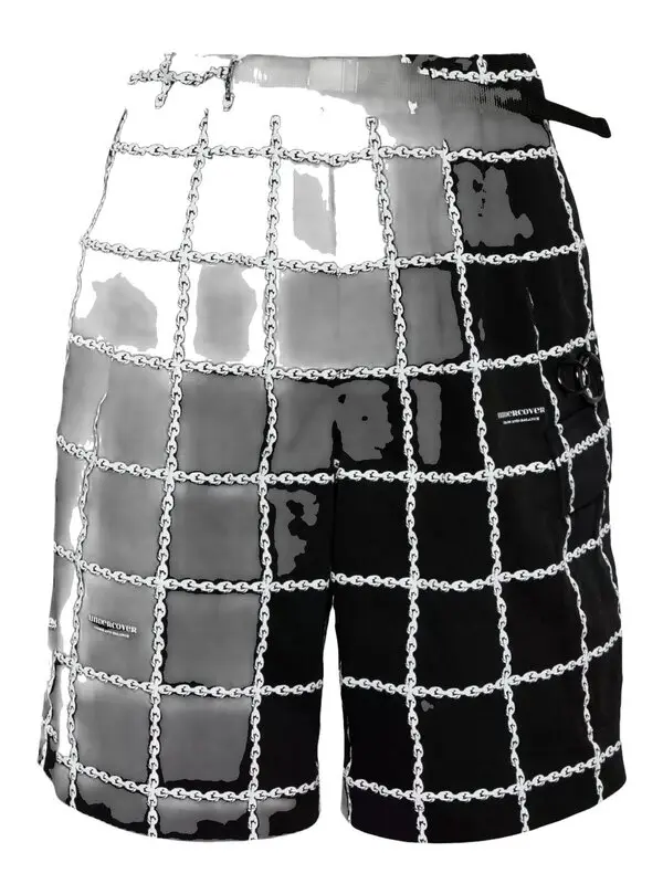 Undercover Logo-print Belted Shorts - Black