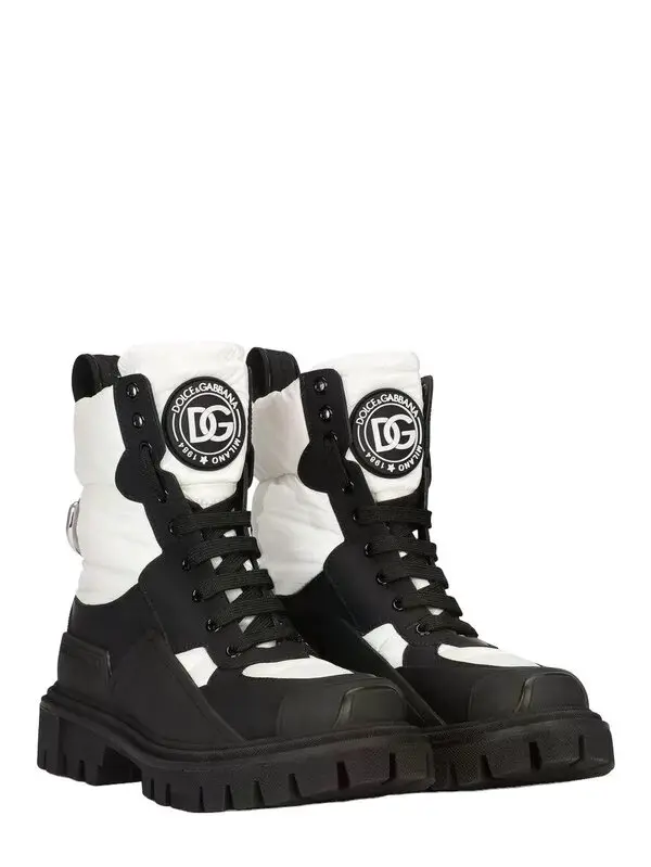 Dolce & Gabbana Chunky Sole Ankle Boots - White