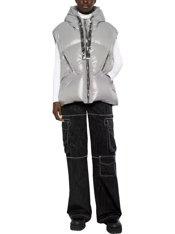 Khrisjoy Hooded Padded Gilet - Grey