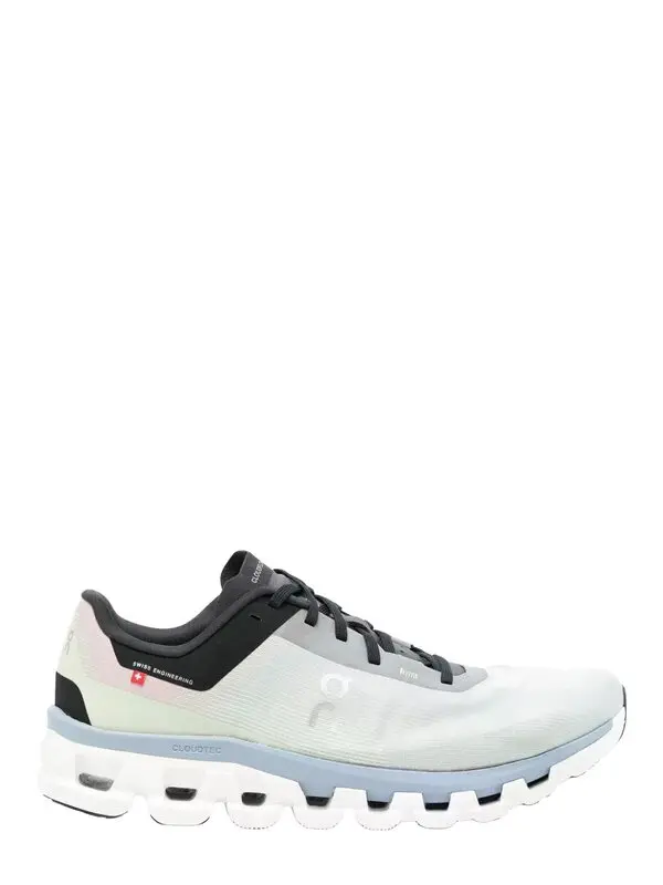 On Cloudflow 4 Logo-print Sneakers - Green