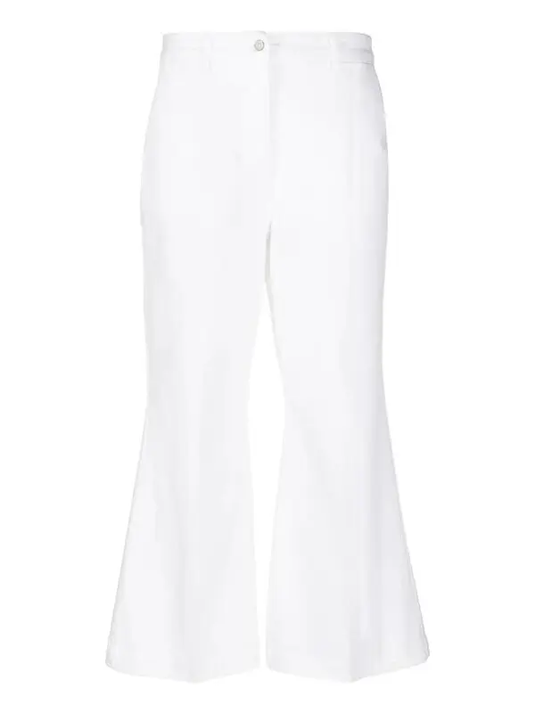Fabiana Filippi High-rise Flared Cropped Jeans - White
