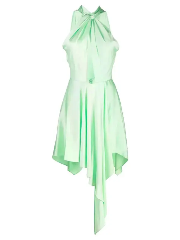 Stella McCartney Asymmetric Halterneck Dress - Green