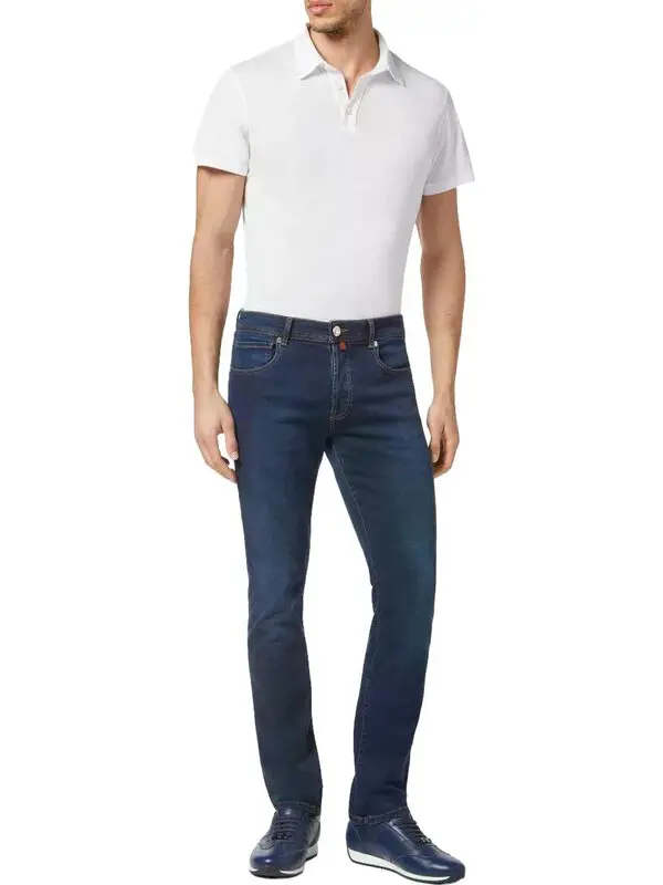 BILLIONAIRE Low-rise Straight-leg Jeans - Blue