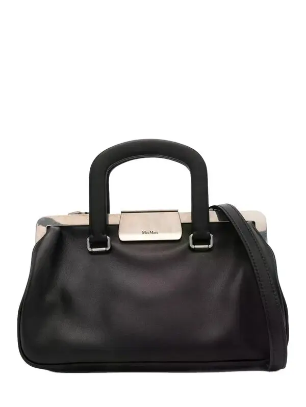 Max Mara Leather Tote Bag - Black