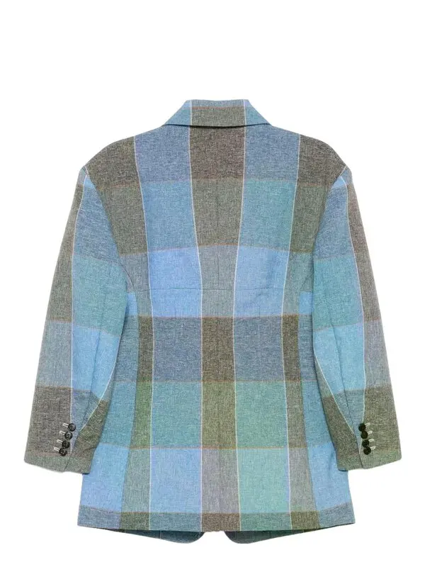 Toga Checked Blazer - Blue