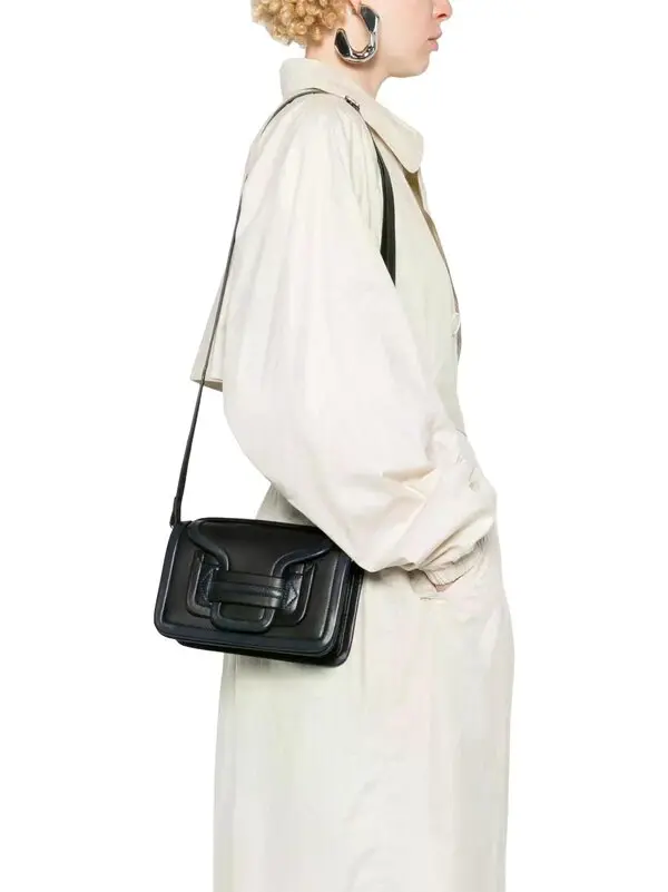 Pierre Hardy Alpha Leather Crossbody Bag - Black