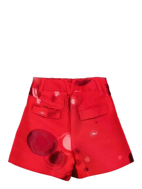 Shiatzy Chen Jacquard Shorts - Red