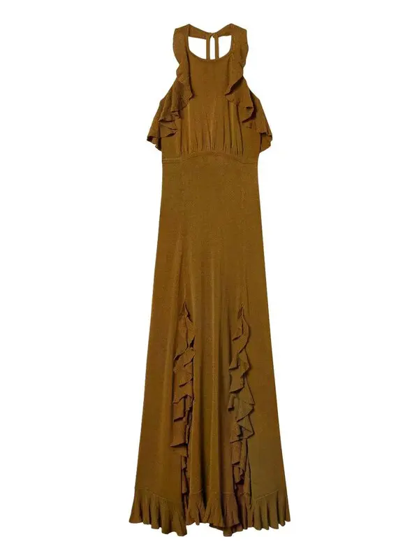 TWINSET Knitted Maxi Dress - Brown