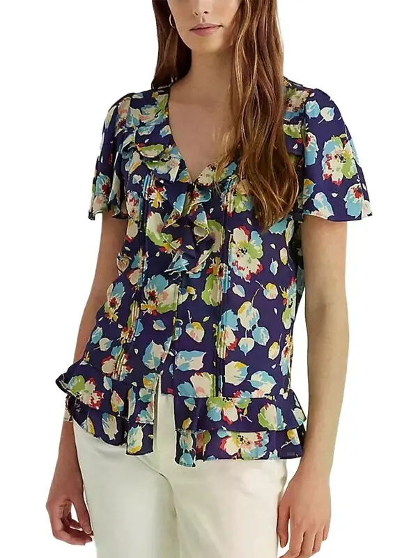 Ralph Lauren Floral-print Shirt - Blue