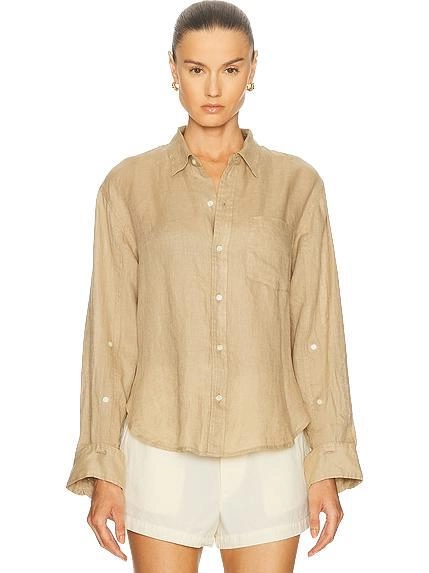 Citizens Of Humanity Kayla Shrunken Shirt - Gobi