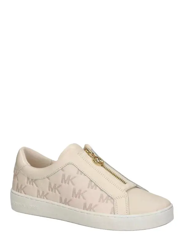 Michael Kors Keaton Zip-detail Sneakers - Neutrals