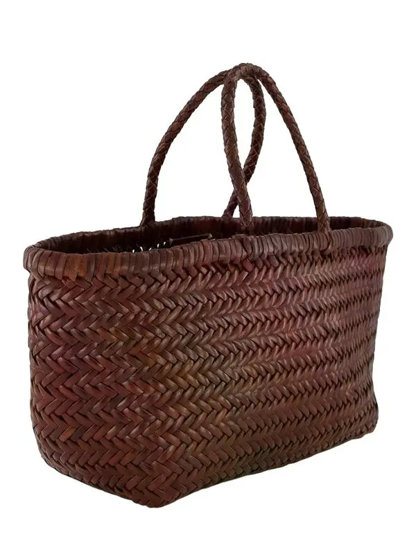 Dragon Diffusion Small Triple Jump Leather Handbag - Neutrals