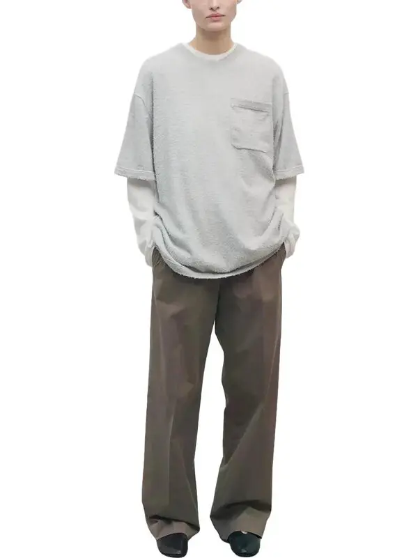 THE ROW Alfidis Wide-leg Trousers - Brown