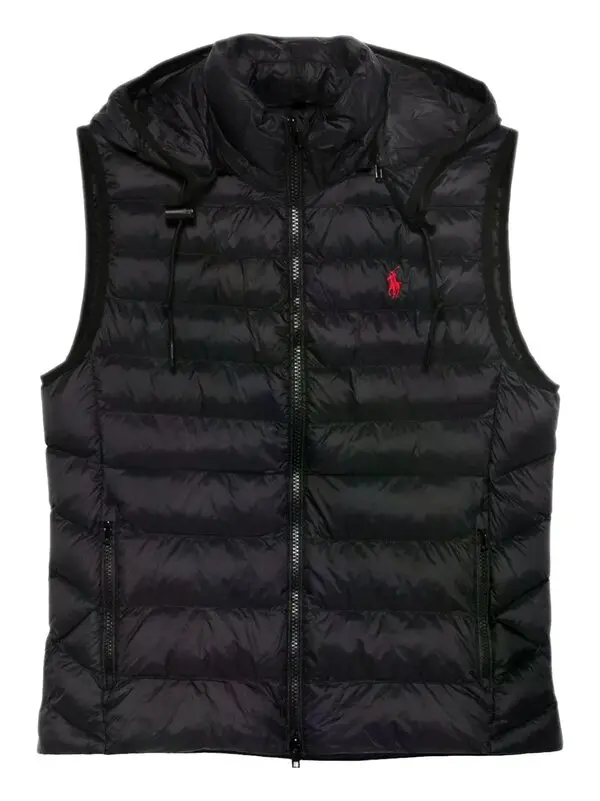 Polo Ralph Lauren Quilted Gilet With Embroidered Pony - Blue