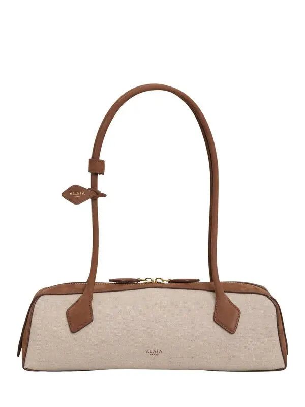 Alaïa Le Teckel Medium Canvas Bag - Neutral