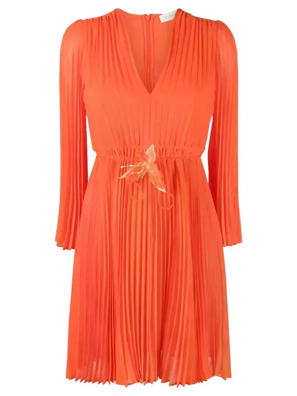 Zimmermann Sunray Pleated Minidress - Red