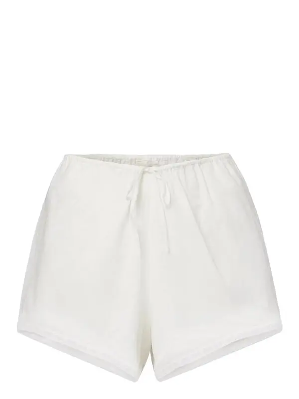 Faithfull The Brand Denise Cotton Voile Shorts - White