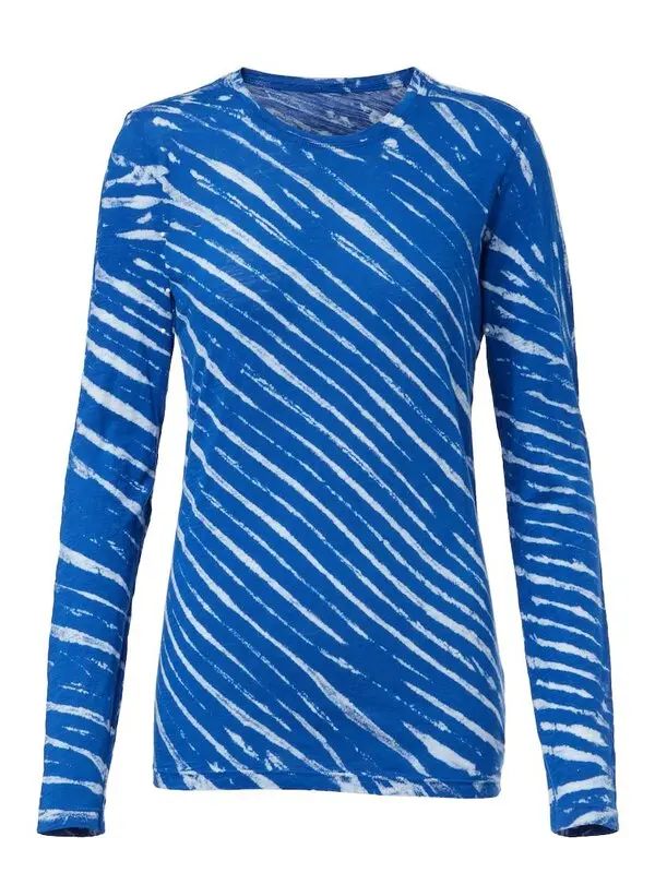 Proenza Schouler Mia Tie-dye Cotton Jersey Top - Blue