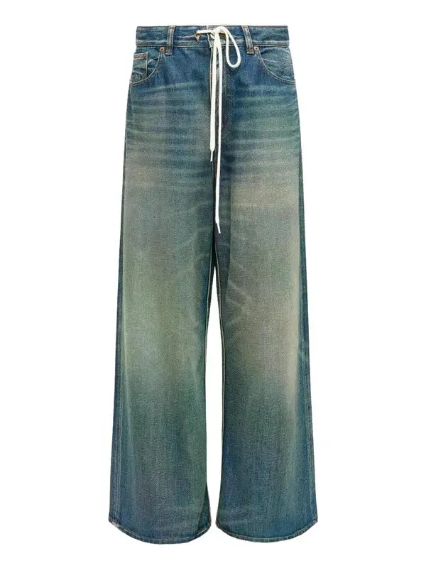 MAISON MARGIELA Wide-leg Jeans With Gradient Fade - Blue