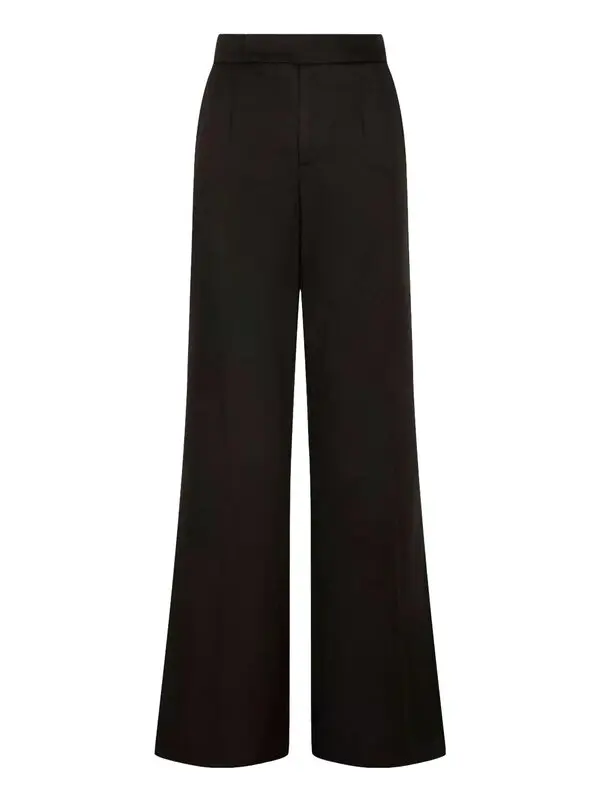 STUDIO TOMBOY Pressed-crease Palazzo Trousers - Black