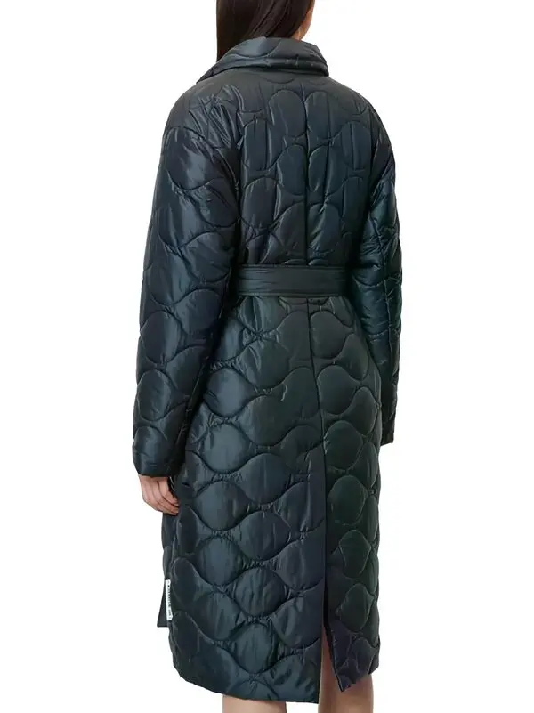 Marc O'polo Quilted Belted Coat - Blue