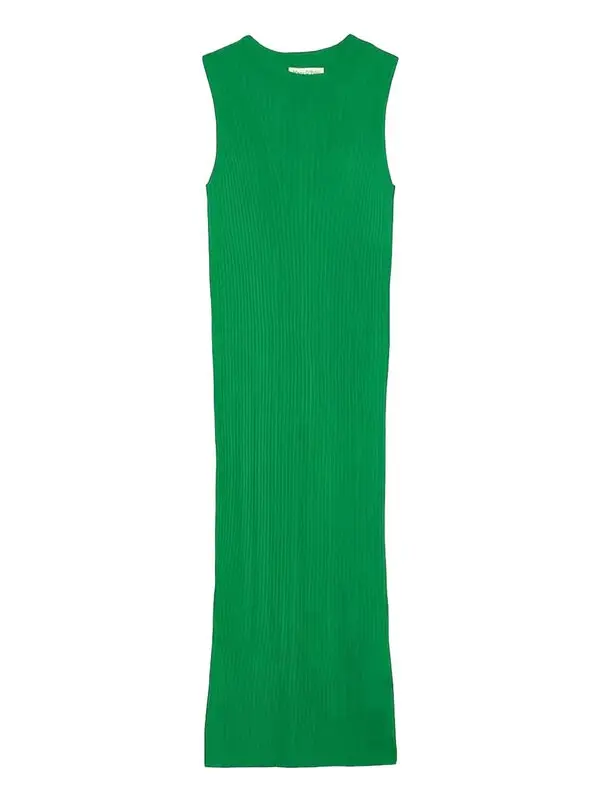 Marc O'polo Sleeveless Ribbed Midi Dress - Green