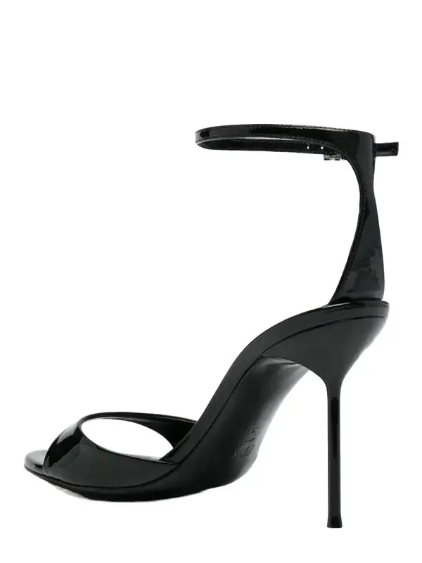Paris Texas 95mm Leather Sandals - Black