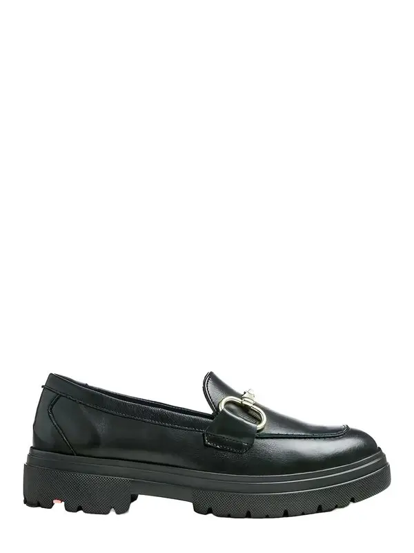 Lloyd S Leather Loafers With Horsebit Detail - Black