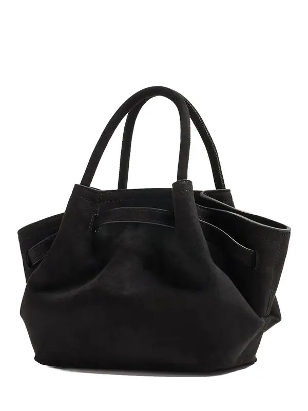 Jw Pei Hana Slouchy Suede Shoulder Bag - Black