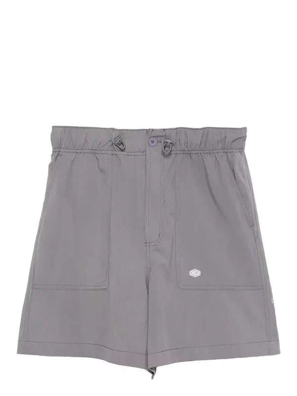 CHOCOOLATE Drawstring Waist Shorts - Grey