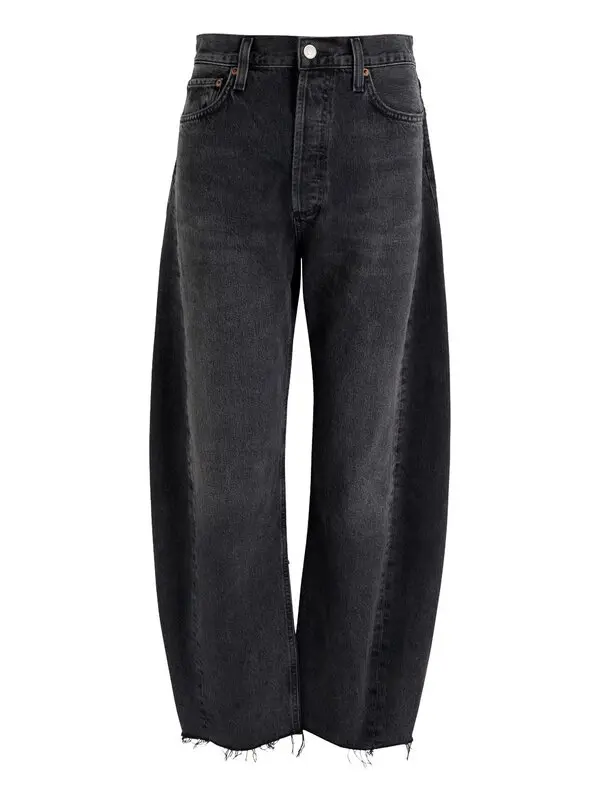 AGOLDE Luna Barrel-leg Jeans In Possess Wash - Black