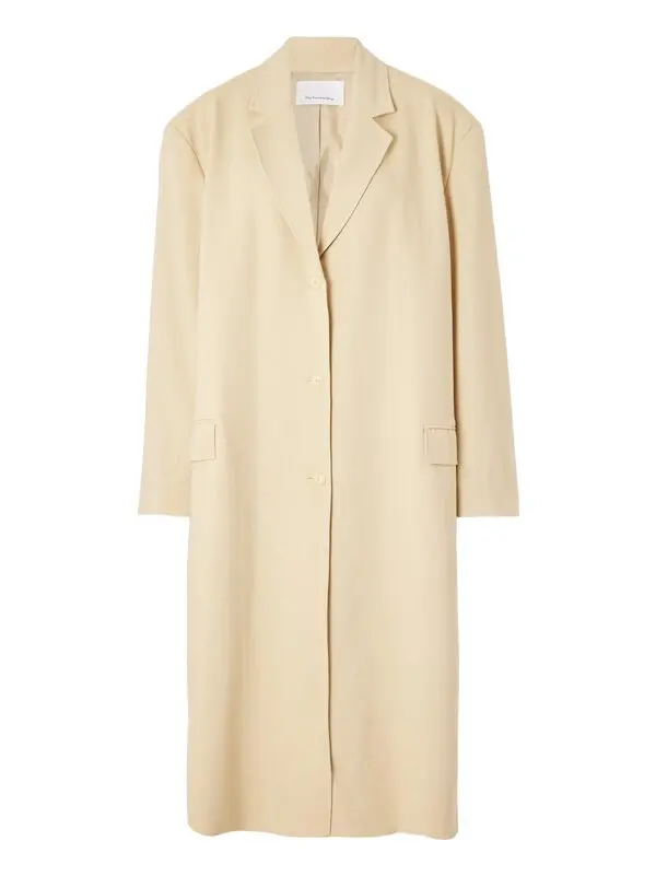 THE FRANKIE SHOP Tribeca Oversized Woven Coat - Neutrals