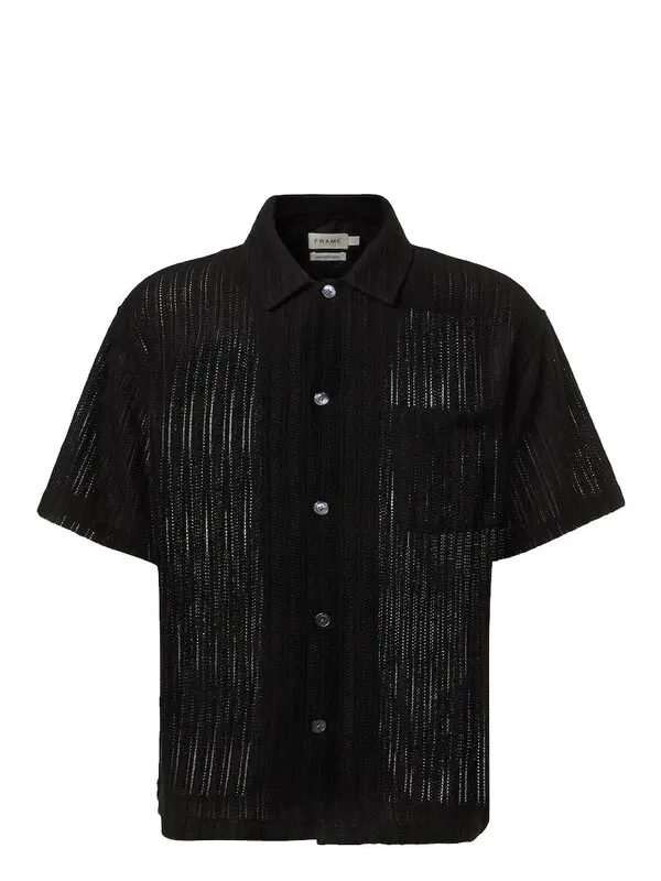 FRAME Crochet Shirt - Black