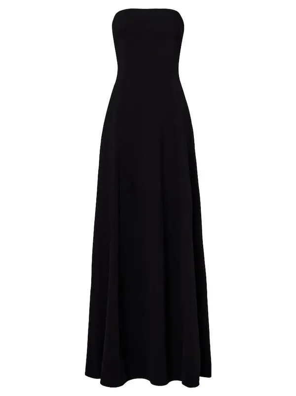 Solace London Helena Strapless Gown - Black