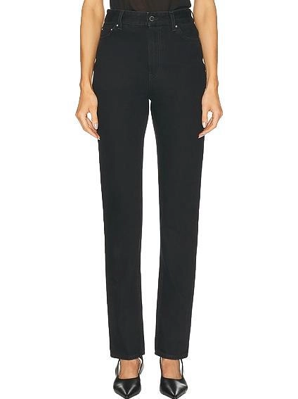 TOTEME High Slim Leg Jeans - Black