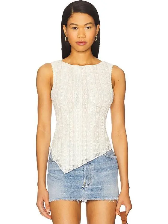 MORE TO COME Palima Lace Top - Cream