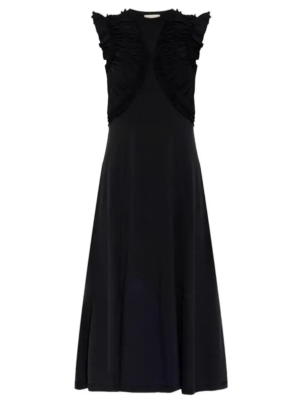 Ulla Johnson Shiva Dress With Ruffled Detailing - Black