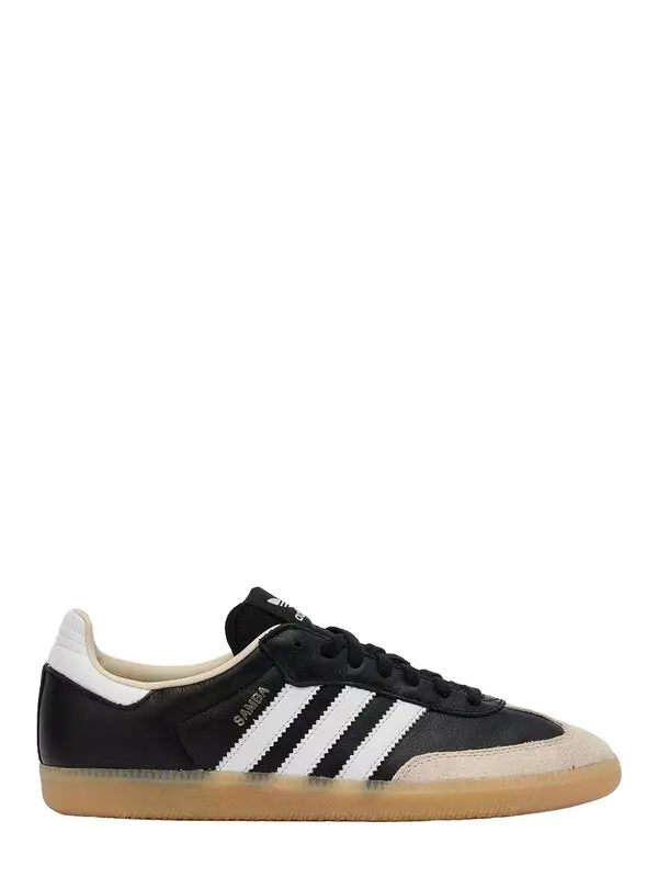 Adidas Samba Og Core /wonder White/silver Metallic Sneakers - Black